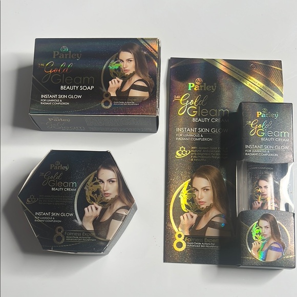 Skincare | Parley Gold Gleam Beauty Soap And Skin Glow Set 3pcs | Poshmark